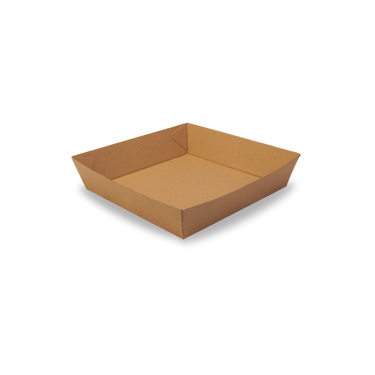 No.2 Size Cardboard Food Tray 180 x 180 x 45mm 240 ctn – Paperware