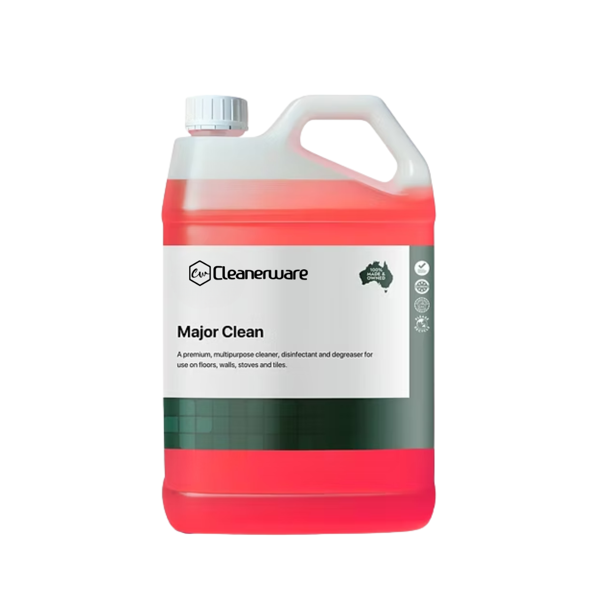 Major Clean HD degreaser for floors, tiles and walls- 5 Ltr – Paperware