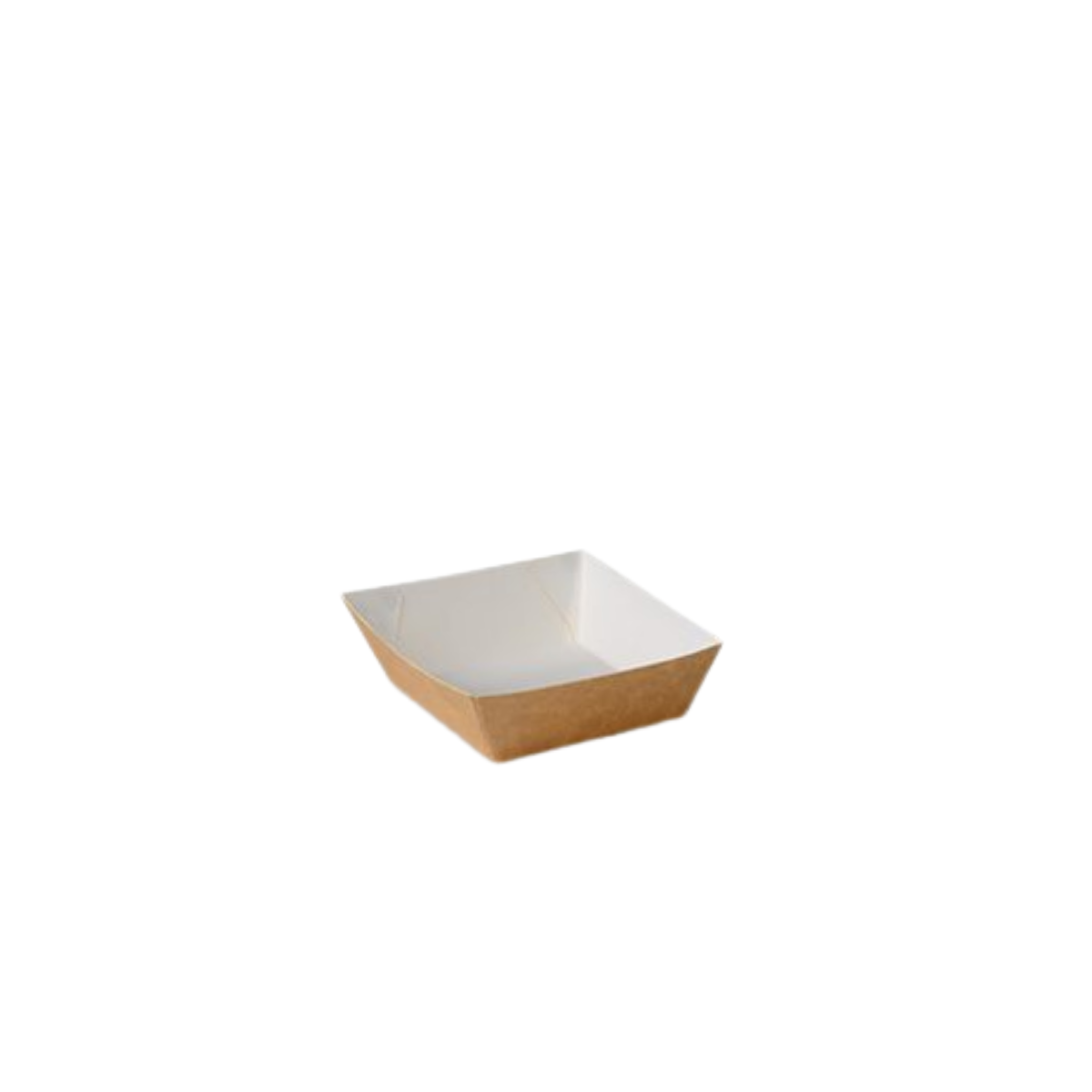Kraft Paper #MINI Food Tray 55 x 55 x 25mm 900/ctn – Paperware
